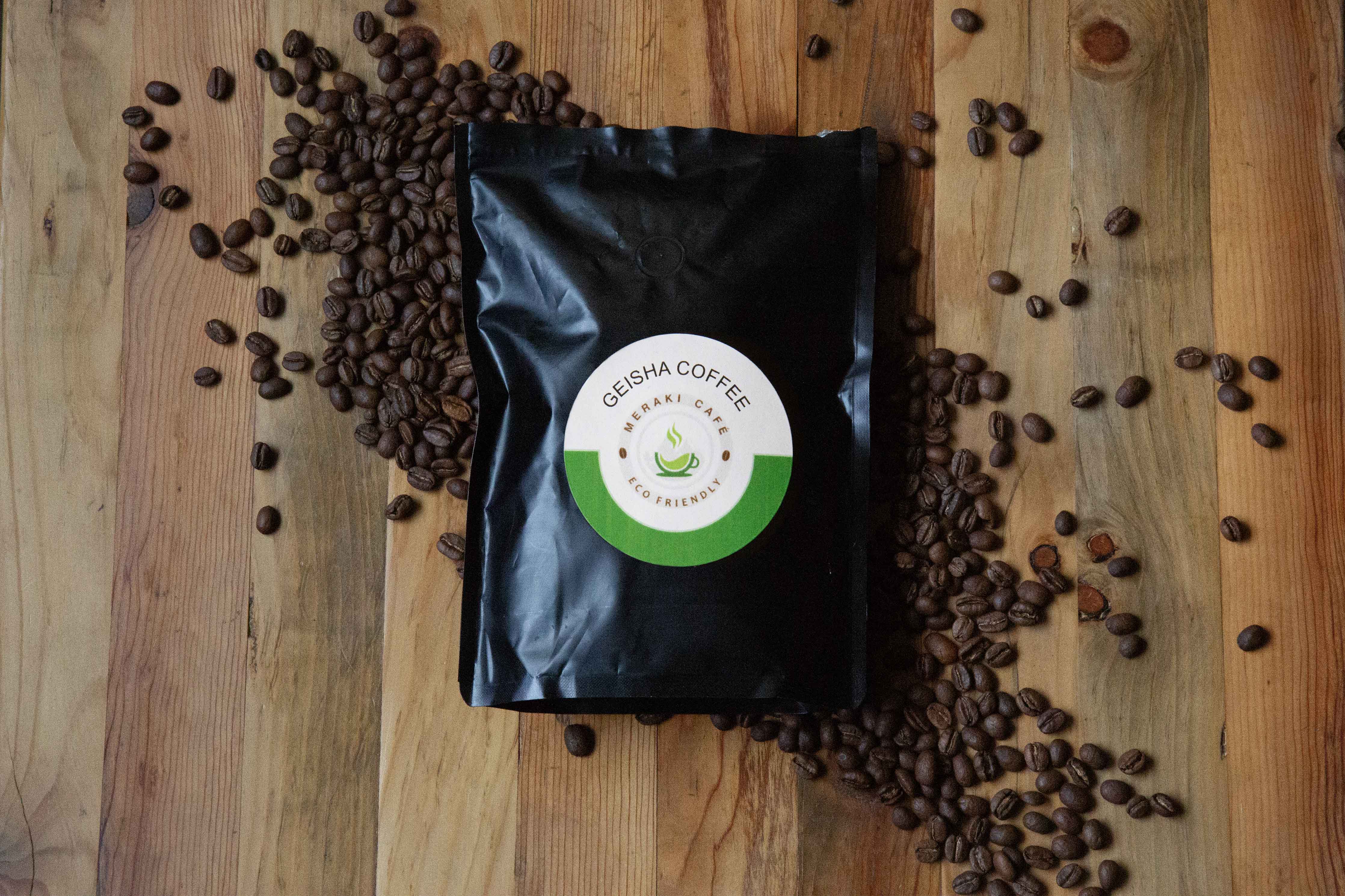 Geisha Coffee. Colombian Grown, Whole Bean & Grounded| Meraki Café